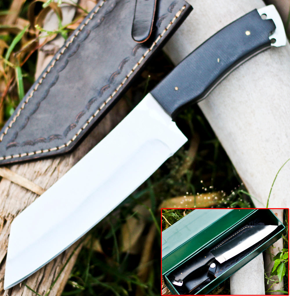 HANDMADE FORGED D2 Steel Hunting Tracker Fix Blade Knife Full Tang - R ...