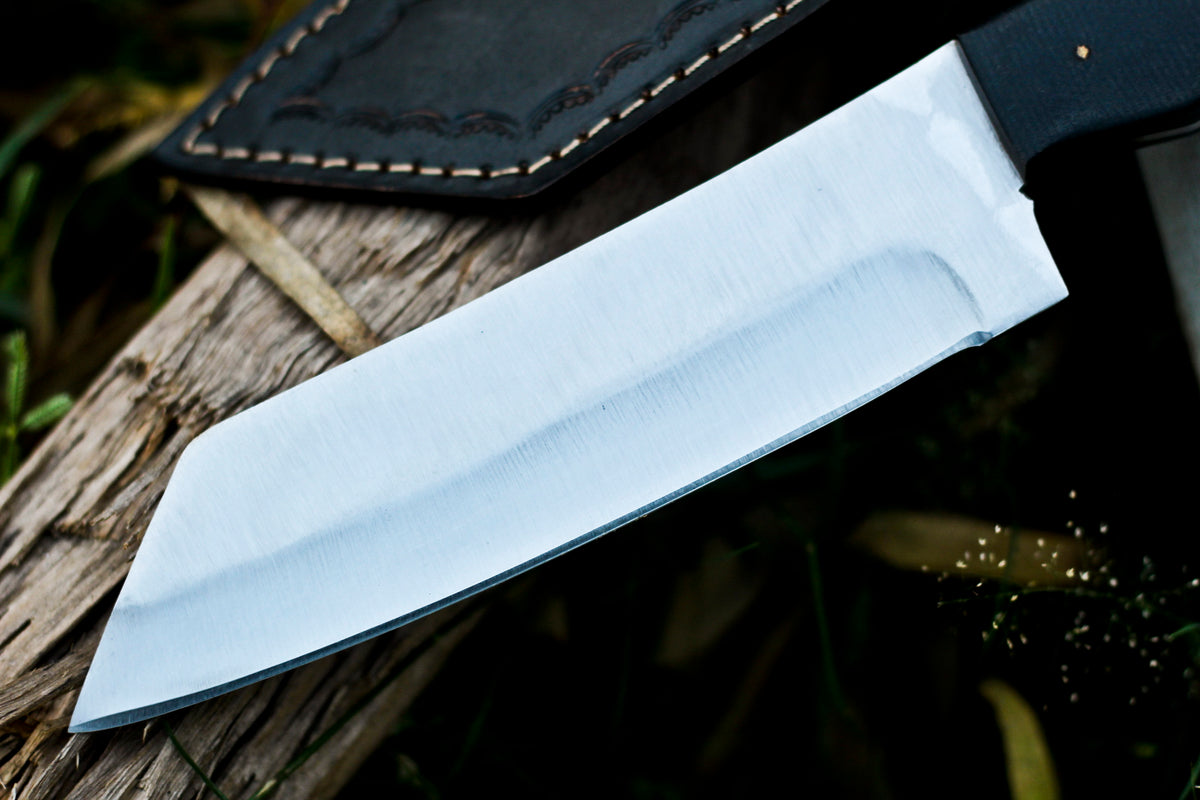 HANDMADE FORGED D2 Steel Hunting Tracker Fix Blade Knife Full Tang - R ...